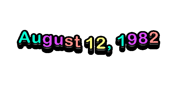 August 12, 1982 | The TTS Wiki | Fandom