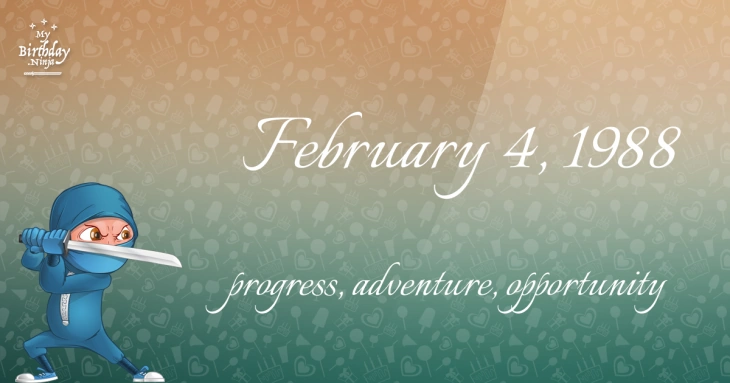 February 4, 1988 | The TTS Wiki | Fandom