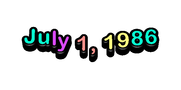 July 1, 1986 | The TTS Wiki | Fandom