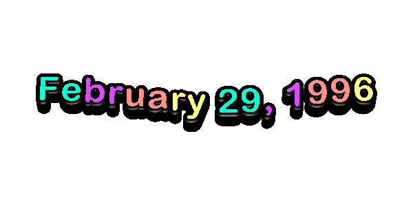 February 29, 1996 | The TTS Wiki | Fandom