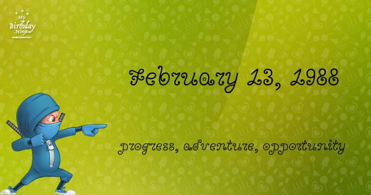 February 13, 1988 | The TTS Wiki | Fandom