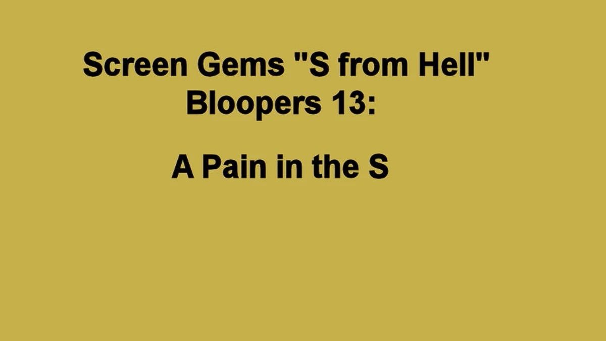 SG Bloopers 13: A Pain in the S | The TTS Wiki | Fandom