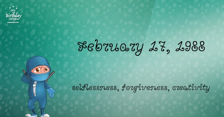 February 17, 1988 | The TTS Wiki | Fandom