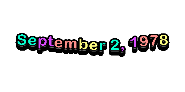 September 2, 1978 | The TTS Wiki | Fandom