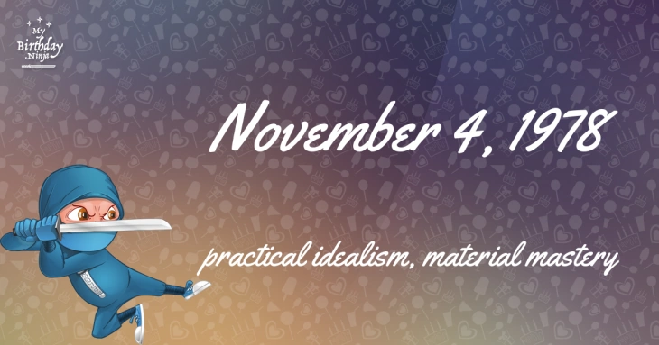 November 4, 1978 | The TTS Wiki | Fandom