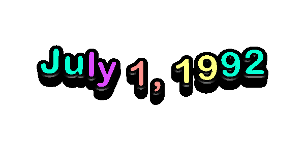 July 1, 1992 | The TTS Wiki | Fandom