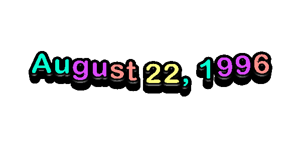 August 22, 1996 | The TTS Wiki | Fandom