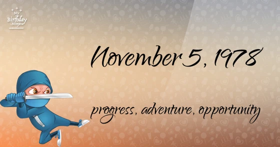 November 5, 1978 | The TTS Wiki | Fandom