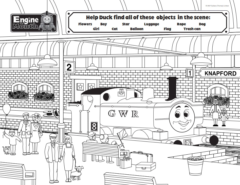 Thomas The Tank Engine Activity Sheets