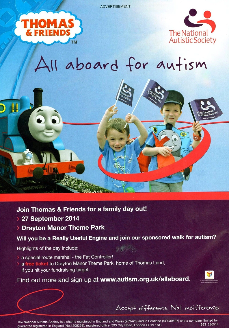 The National Autistic Society | Thomas the Tank Engine Wiki | Fandom