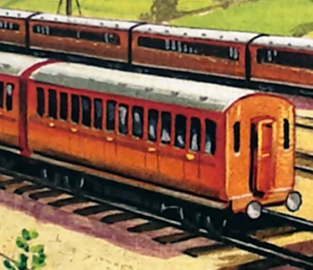 Orange-Brown Bogie Coaches | Thomas the Tank Engine Wiki | Fandom