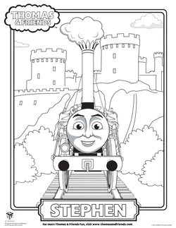 thomas the train steven coloring pages