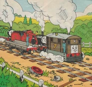 James and the Tar Wagons (magazine story) | Thomas the Tank Engine Wiki ...