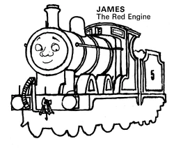 Thomas Tankmotoren James Tegninger Til Fargelegging