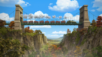 Sodor Suspension Bridge (T&F) | Thomas the Tank Engine Wikia | Fandom