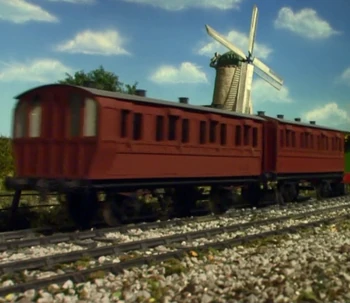 Red Stroudley Coaches | Thomas the Tank Engine Wiki | Fandom
