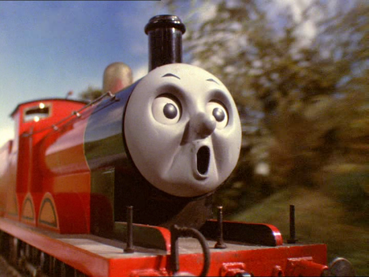 Thomas The Tank Engine James Angry