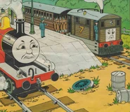 James and the Tar Wagons (magazine story) | Thomas the Tank Engine Wiki ...