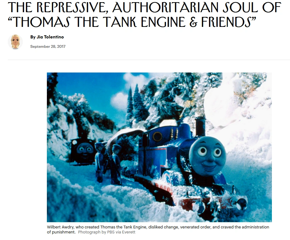 List of Thomas the Tank Engine references in politics | Thomas the Tank ...