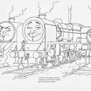 cursed thomas the train coloring pages