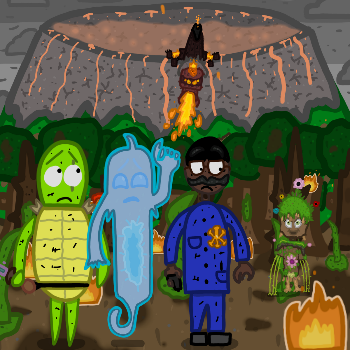 Trouble In Sparkville Turtle Man And Daphantom Wiki Fandom