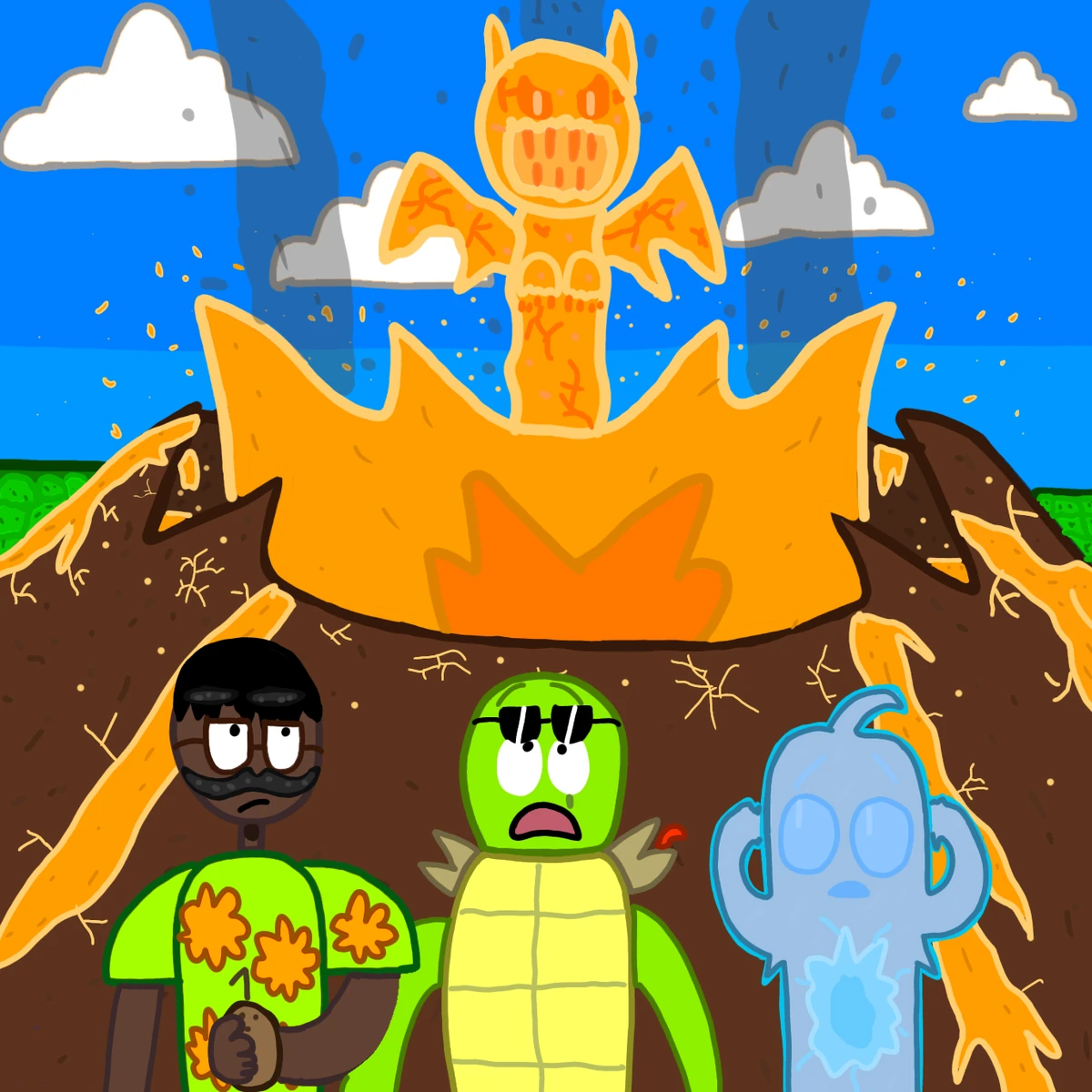 Escape From Lava Island | Turtle Man and DaPhantom Wiki | Fandom