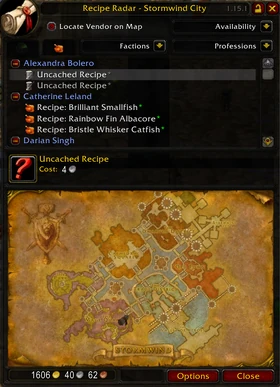 RecipeRadar | Turtle WoW Wiki | Fandom