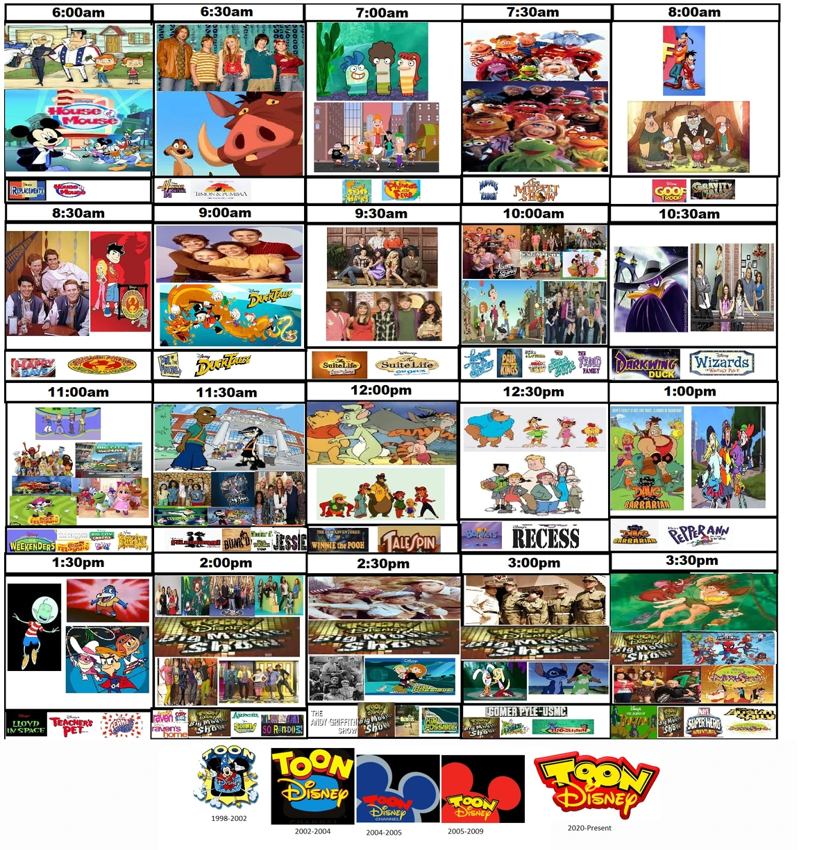 Toon Disney/XYZ Schedule (Early 2021-Fall 2021) | TV Fanon Wiki | Fandom