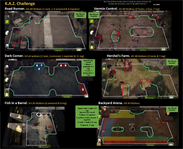 K.A.Z. Challenge (Challenge Mapset) | The Walking Dead: No Man's Land ...