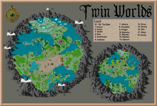 Map | TwinWorlds Wiki | Fandom