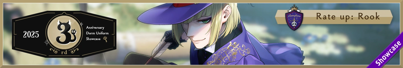 Third Anniversary Dorm Uniform Showcase (Rook) | Twisted Wonderland ...