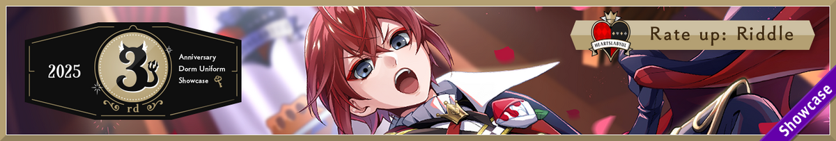 Third Anniversary Dorm Uniform Showcase Riddle Twisted Wonderland
