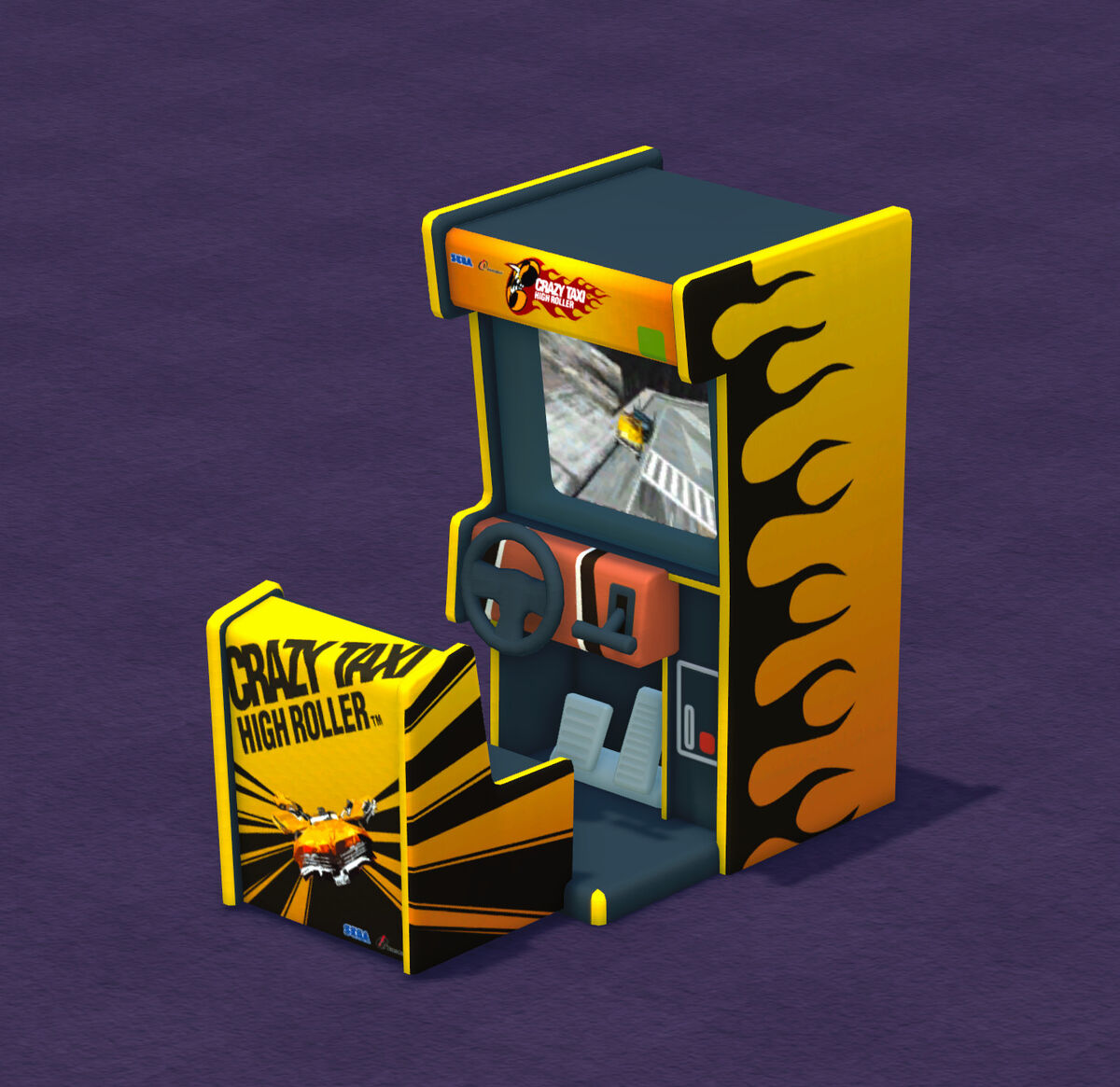 Crazy Taxi Machine | Two Point Campus Wiki | Fandom