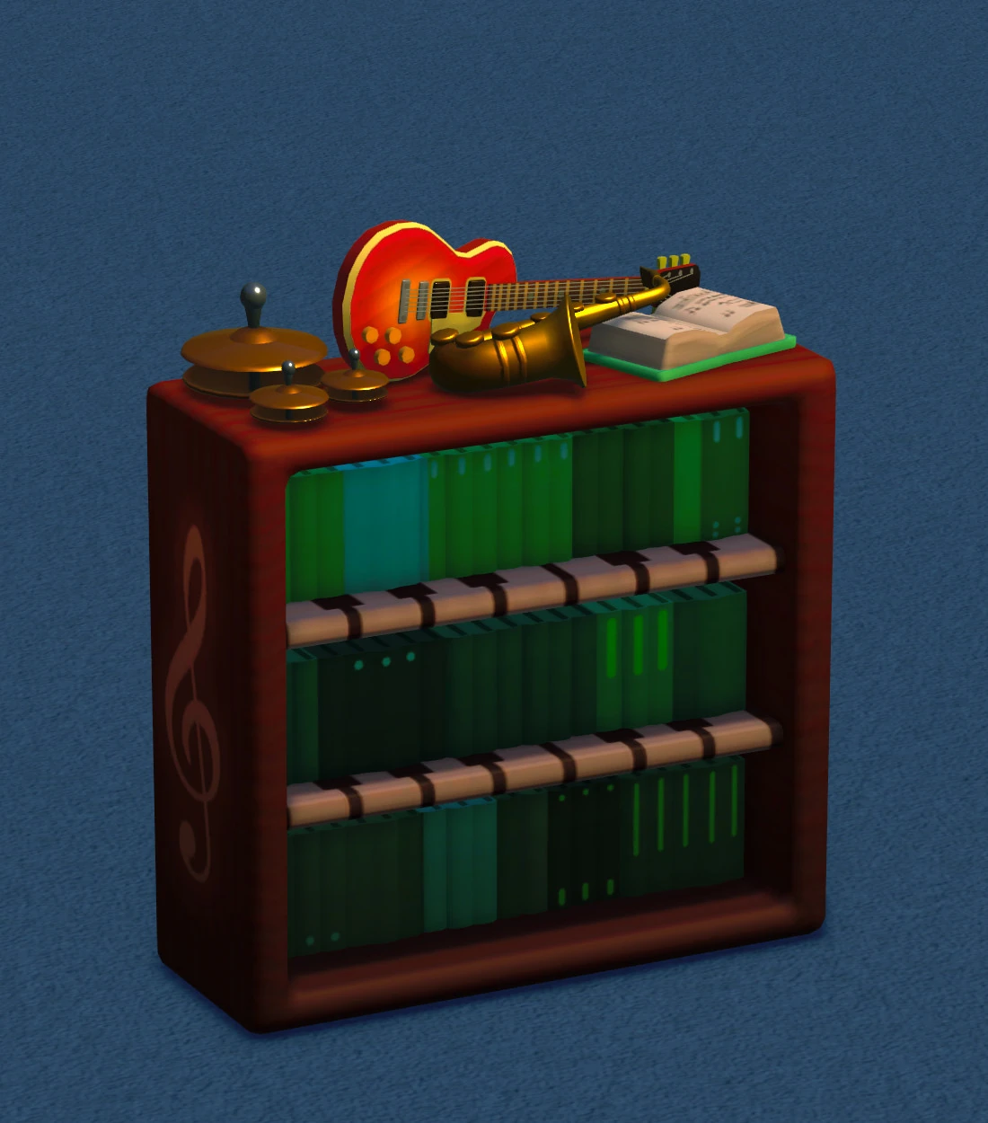 Musicality Bookcase | Two Point Campus Wiki | Fandom