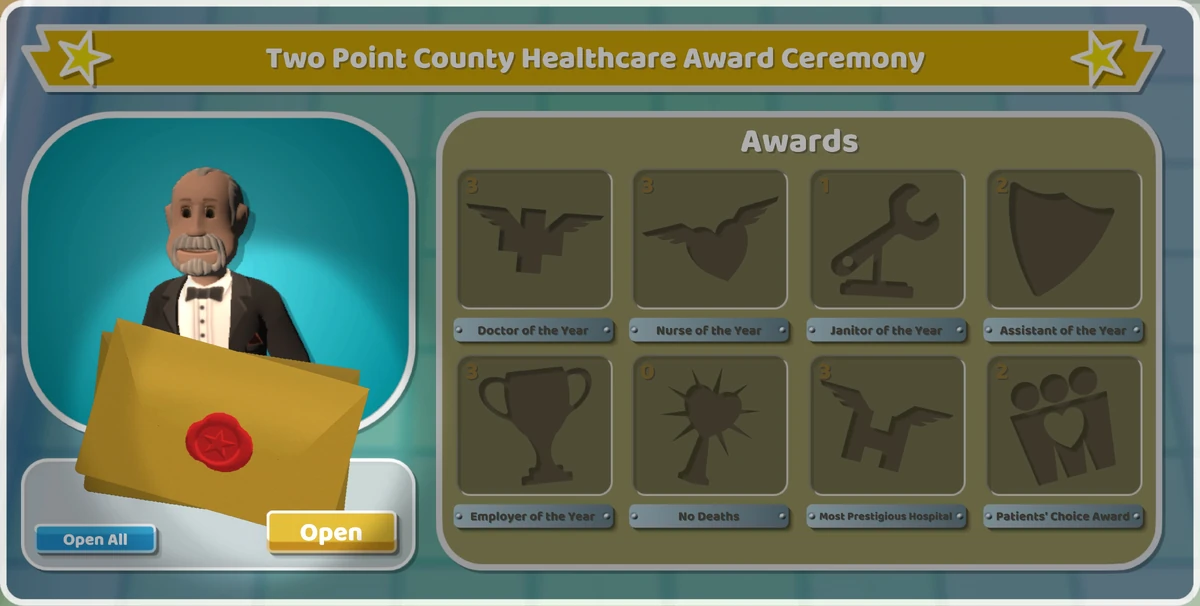 Hospital Awards Ceremony | Two Point Hospital Wiki | Fandom
