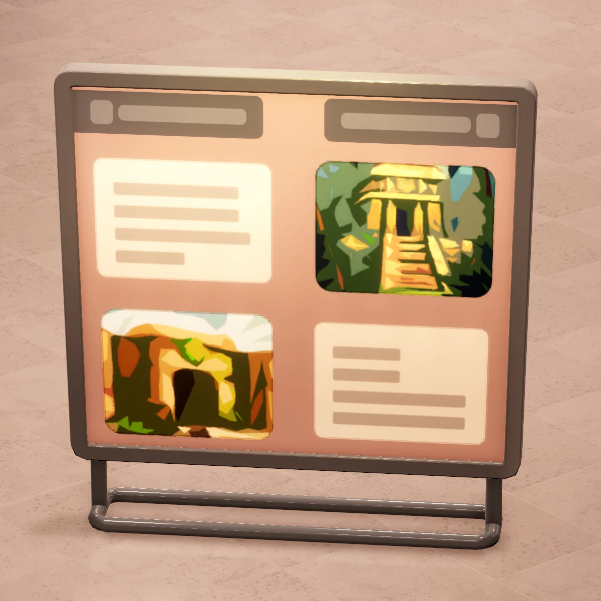 Wide Info Stand | Two Point Museum Wiki | Fandom