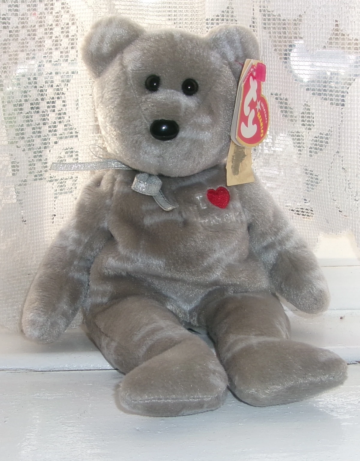 Shooting Star the Bear- grey (Beanie Babies) | TY Beanie Wiki | Fandom