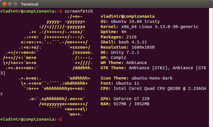 ScreenFetch | Ubuntu linux | Fandom
