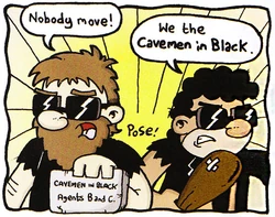 Cavemen in Black | UK Comics Wiki | Fandom