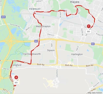 London Buses route 350 | UK Transport Wiki | Fandom