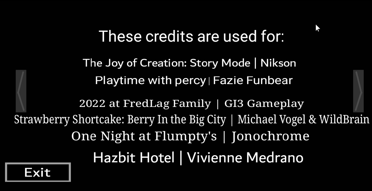 Credits | Ultimate Fangame Night Wiki | Fandom