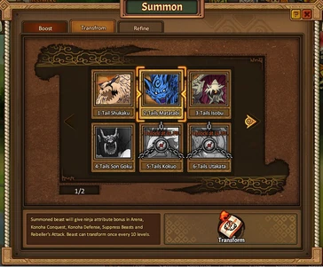 Summoned Beast | Ultimate Naruto Game Wiki | Fandom
