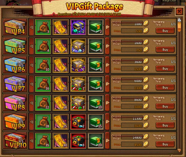 VIP Pack | Unlimited Ninja Wiki | Fandom