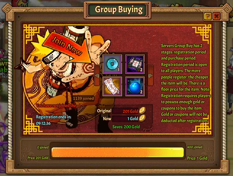 Group Buying | Unlimited Ninja Wiki | Fandom