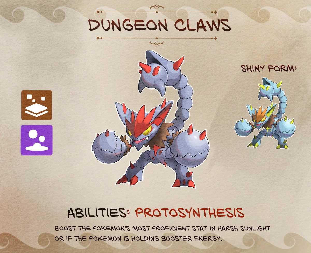 Dungeon Claws | Ultimate Pokedex Wiki | Fandom