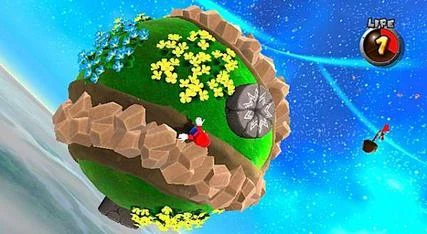 mario shaped planet