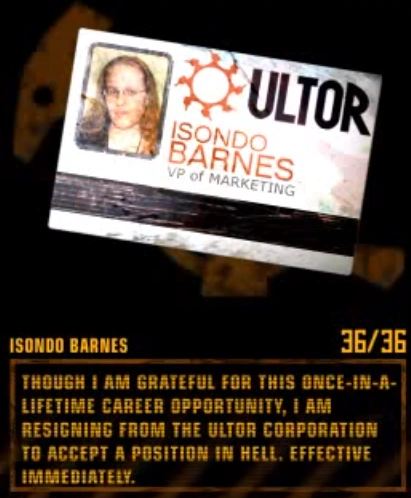 Isondo Barnes | Ultor Corporation Wiki | Fandom