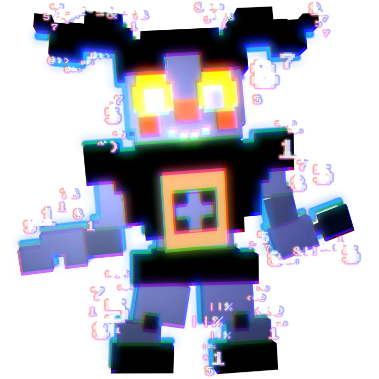 Haywire Mode 8-Bit Baby | Ultra Custom Night Character Ideas Wiki | Fandom