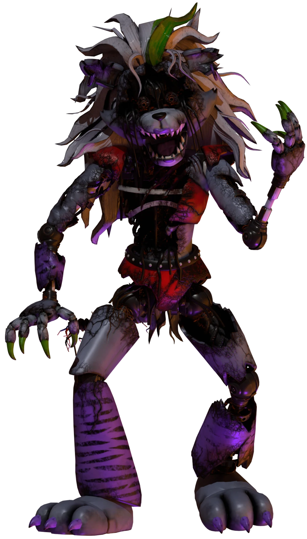 Shattered Roxanne Wolf | Ultra Custom Night Character Ideas Wiki | Fandom