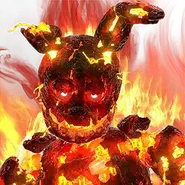 Flaming Springtrap | Ultra Custom Night Wiki | Fandom